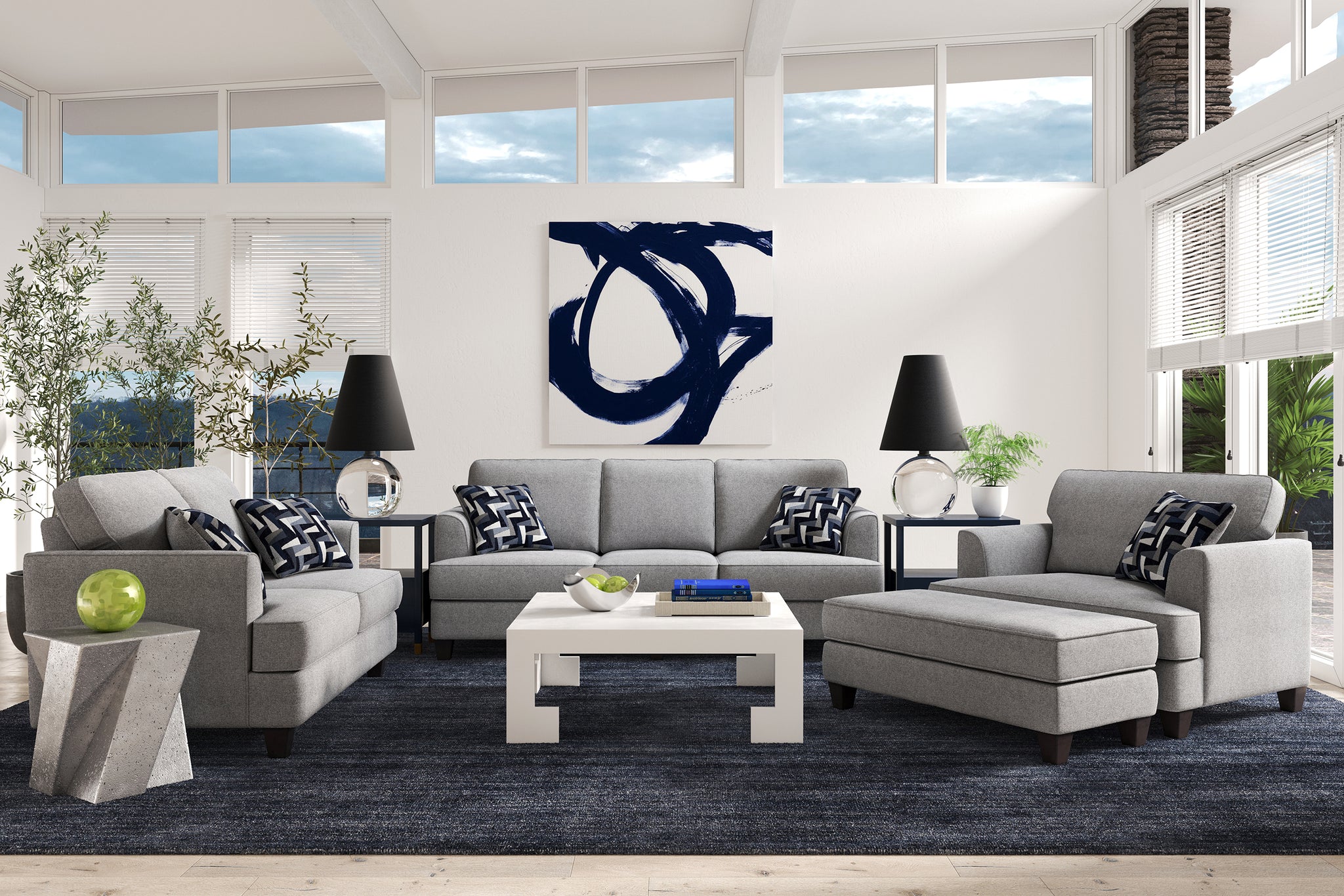 Hughes Protect Flint 5600 Sofa Loveseat – Eagle Rental Purchase